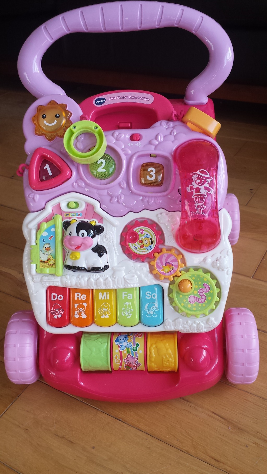Vtech Sit Stand Learning Walker Pink got Amelia on her feet - BEST ...